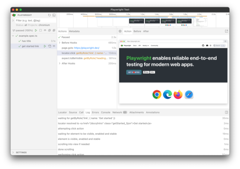 Playwright インストール方法とテストのコマンドについて